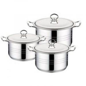 Stainless Steel Large Pots-6 Piece – Golden Chef